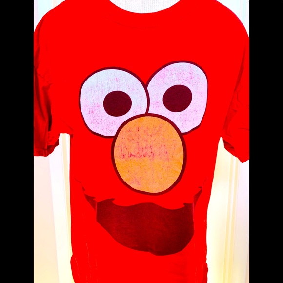 Sesame Street | Shirts | Vintage Red Elmo Cartoon Tshirt Sesame Street ...